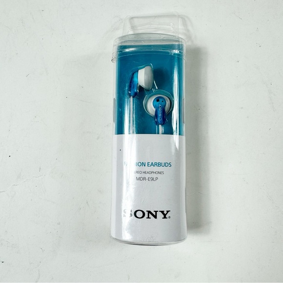 Sony | Headphones | 528 Sony Aqua Blue White Wired Earbuds New In ...